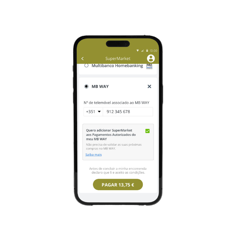 MB WAY - Pagamento com Telemóvel